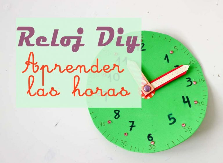 Como hacer un reloj para parender las horas diy en casa.