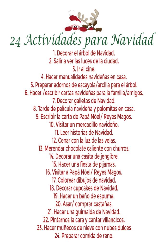 24 Actividades de Navidad para niños - The Beautiful Project